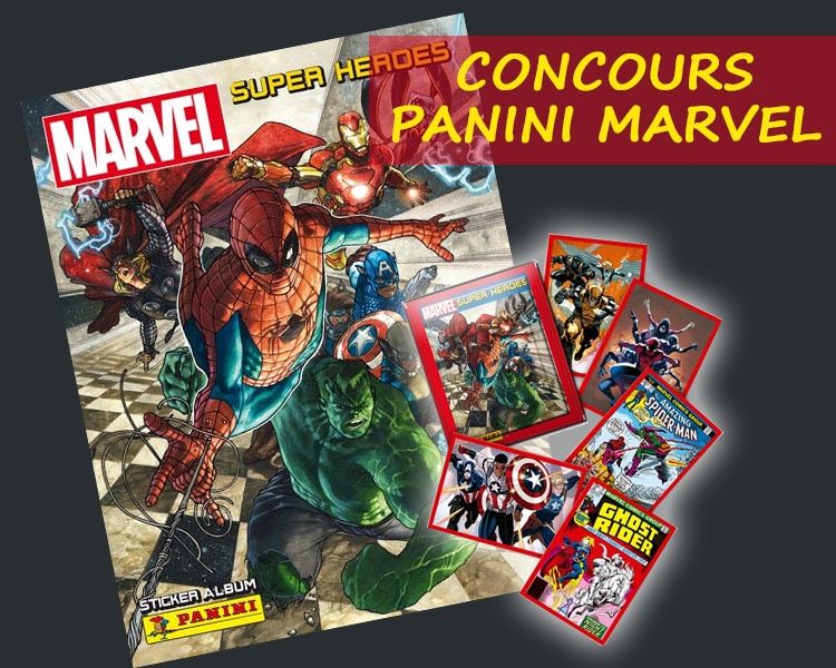 Concours Papa-blogueur: gagner un album Panini Marvel avec 20 pochettes ...